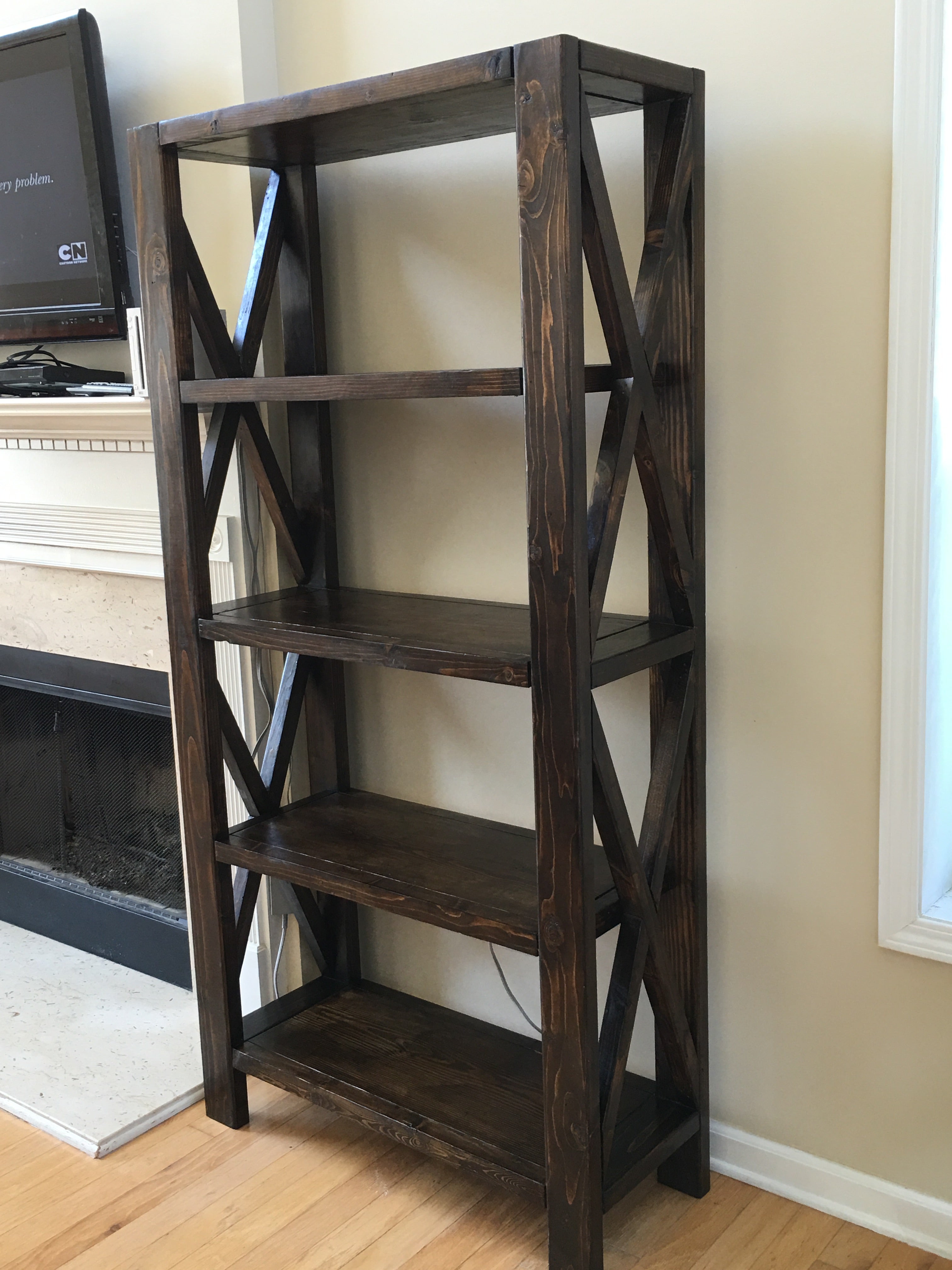 Custom Wood Bookshelf